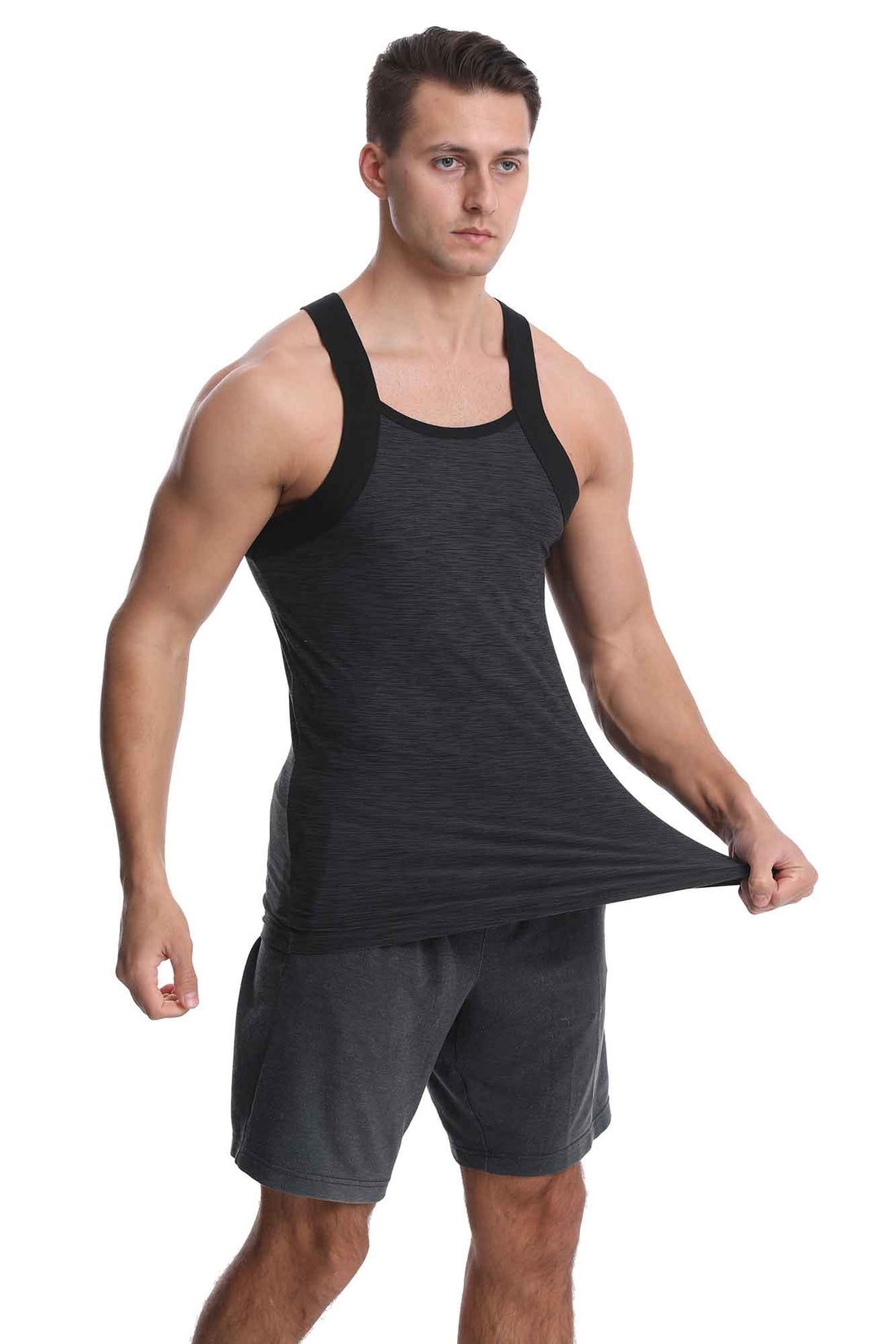 Square Cut G-unit Style Tank Top | Athletic Dry Fit | Men's (3 Pack)